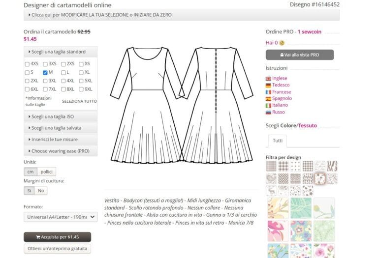 Come Creare Cartamodelli Online Con Sewist: Guida Passo-Passo ...